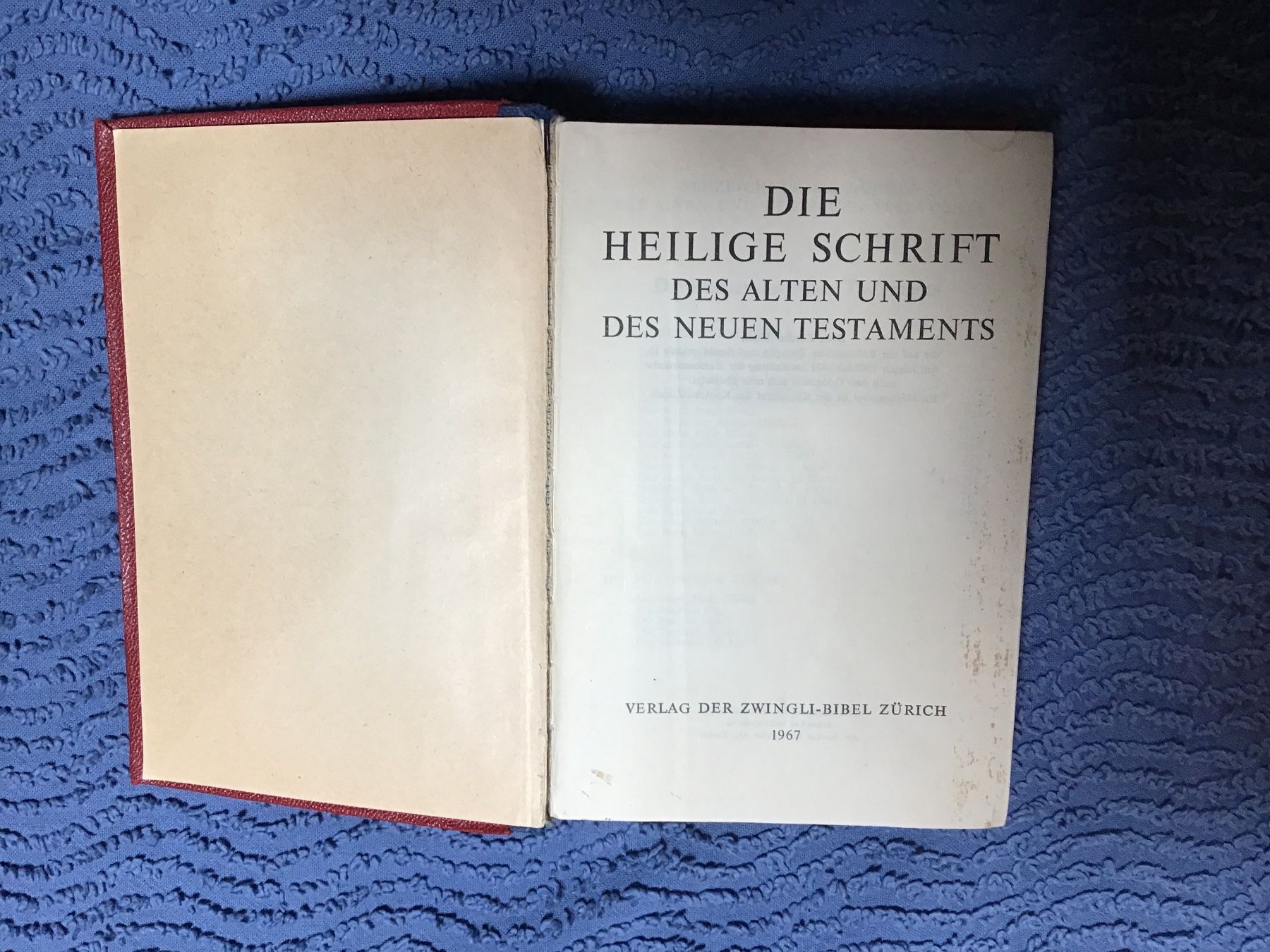 Antike Bibel, Die Heilige Schrift, 1967, Top Zustand! (Gebraucht) in ...