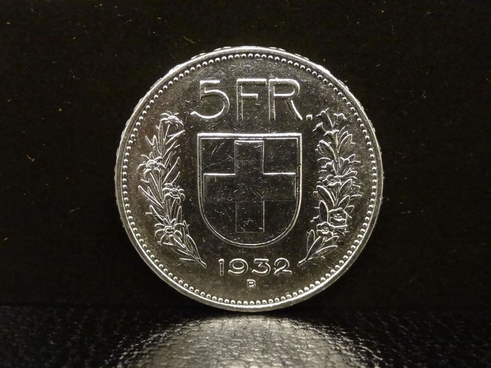 5 Franken Silber 1932 Fünfliber Münze (Gebraucht) in Kerzers für CHF 25 – mit Lieferung auf ...