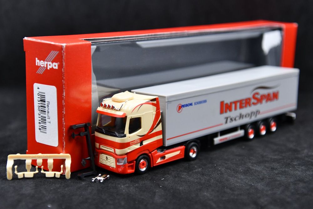 Herpa Renault T 2019 Schubboden-SZ "Interspan-Tschopp", 1:87 (Gebraucht) in für CHF 45 – mit ...