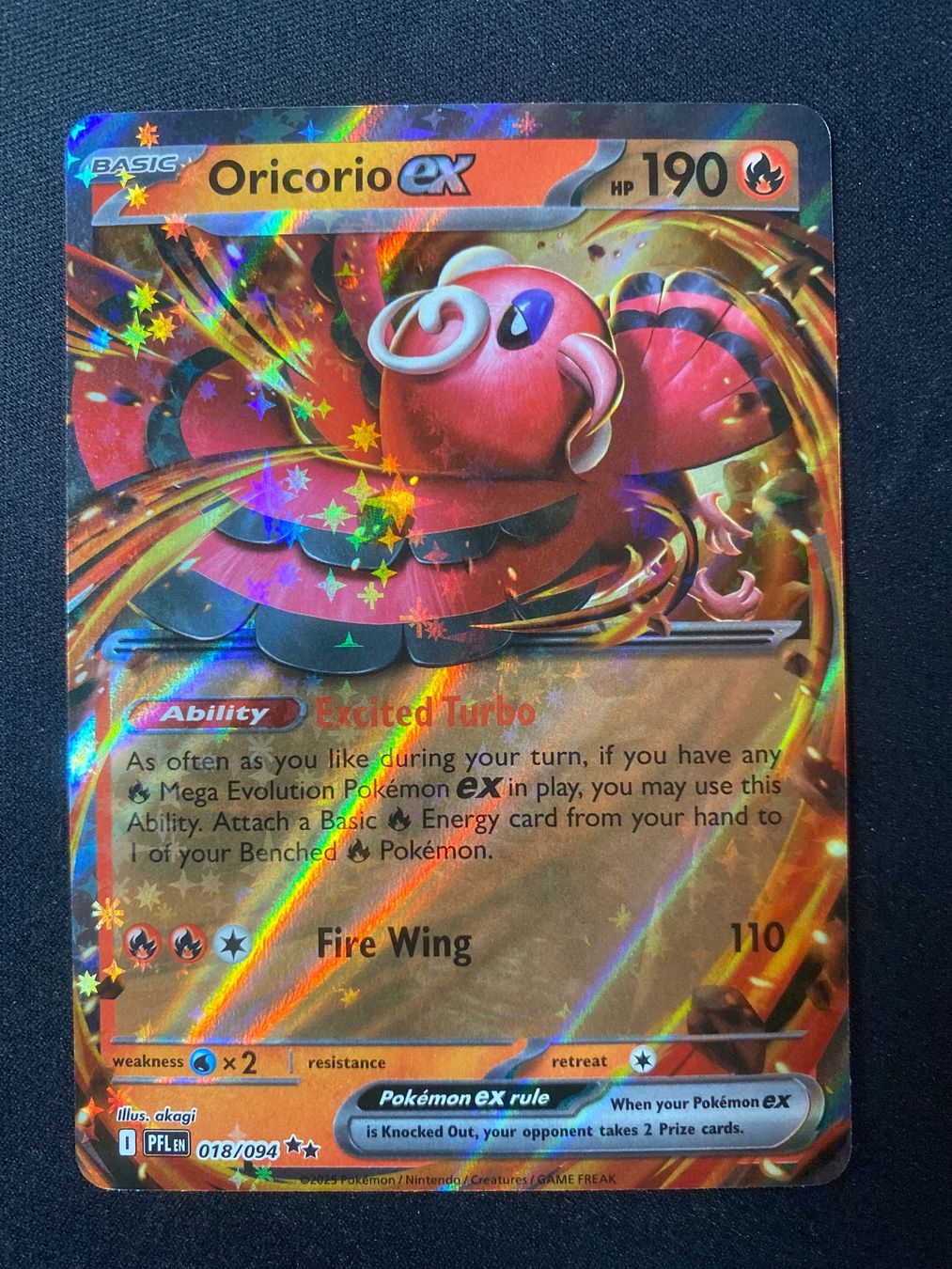 Oricorio ex 18 - Choreogel ex - Phantasmal Flames - EN ab 1 (Neu ...