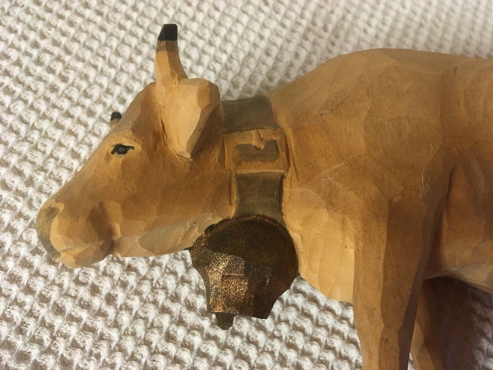 Huggler Brienz Kuh mit Treichel braun Serie 14 cm (Neu (gemäss ...