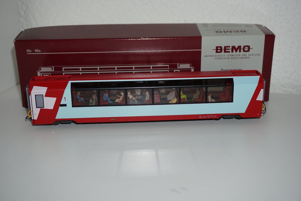 BEMO 3289 113 - RhB Ap1313 Panoramawagen Glacier Express H0m (Gebraucht) in Matten b. Interl für ...