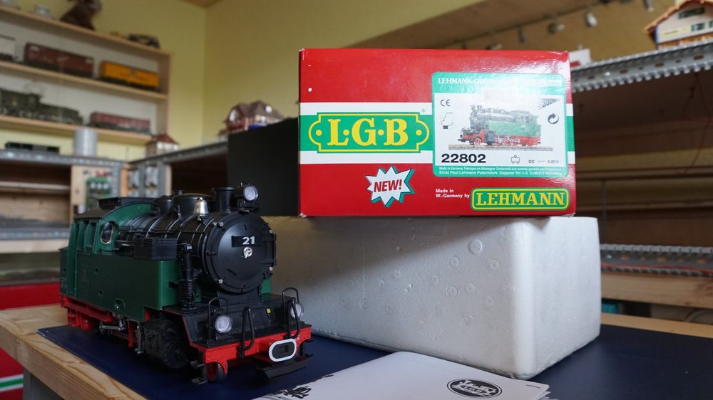 Dampflok NWE 21 LGB 22802 Analog Sound inkl. 4 Gleismagnete (Gebraucht ...