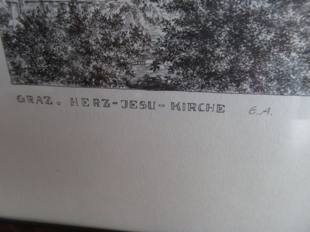 Graz Herz-Jesu-Kirche, Lithographie, E.A. Künstlerexemplar (Gebraucht) in Binningen für CHF 50 ...