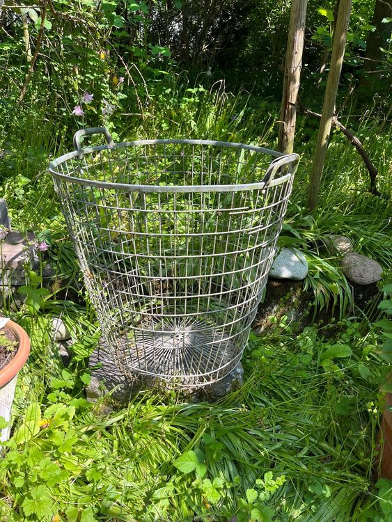 Gartenkorb, gross, Vintage, Metall | Kaufen auf Ricardo