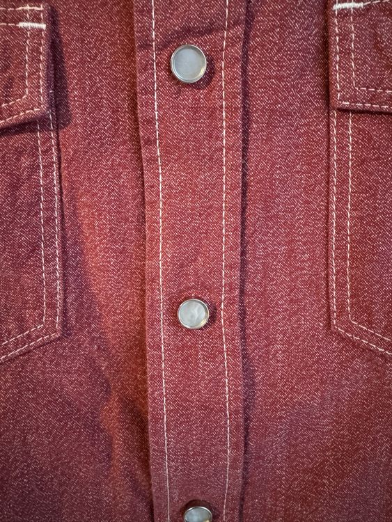 Iron Heart 10oz Mock Twist Selvedge Chambray Western Shirt (Gebraucht ...