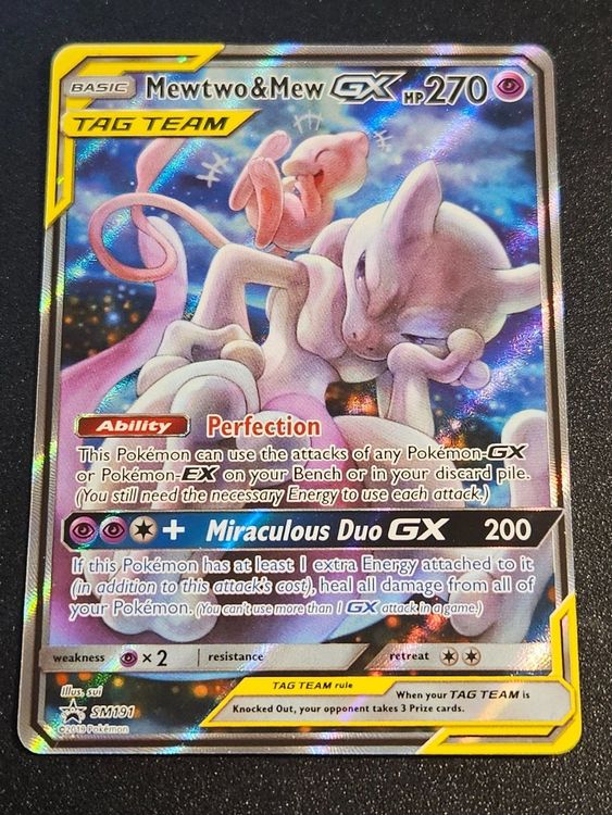 Mewtwo & Mew GX (SM 191) - ALT - TT - PROMO - SM - US (D'occasion) à ...