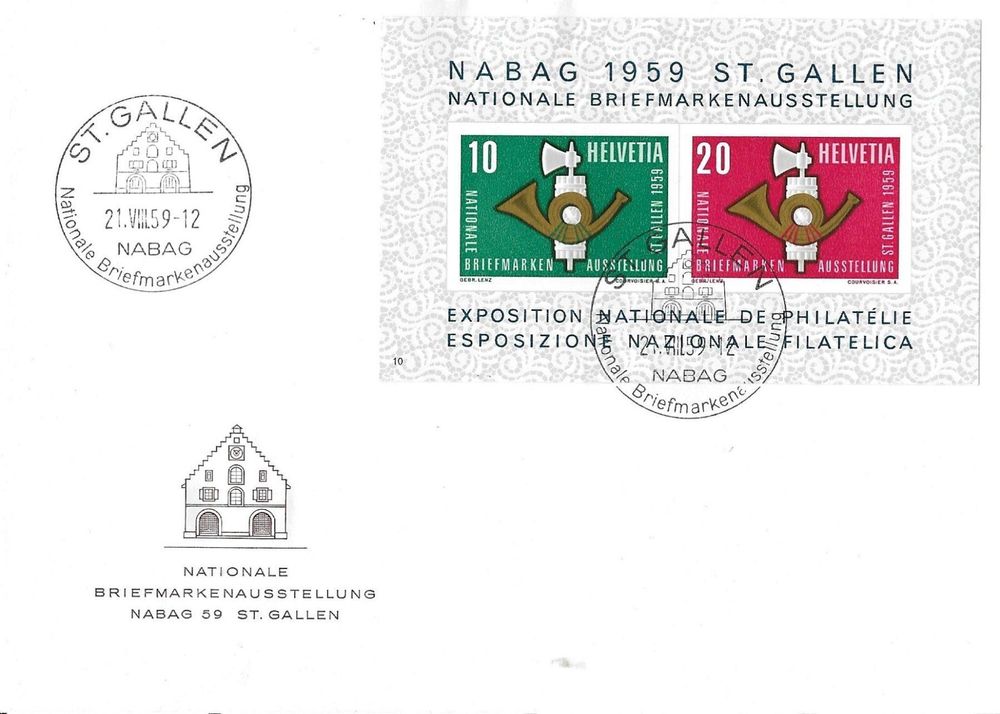 Brief Block NABAG ST.Gallen 1959 (Gebraucht) in für CHF 2 – mit ...