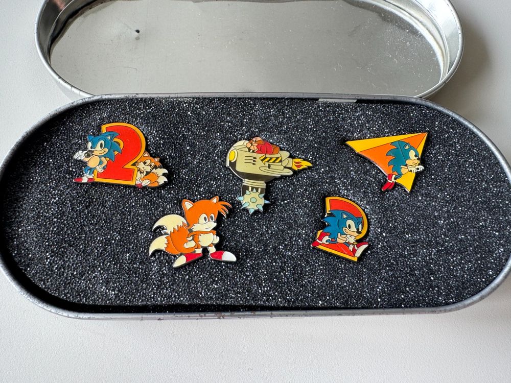SEGA Sonic The Hedgehog 2 Enamel Pin Set - SELTEN - SEHR GUT (Gebraucht ...