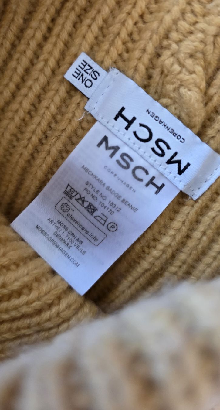 Mustard MSCH Copenhagen Wool Blend Beanie Hat (Gebraucht) in Oberrieden ...