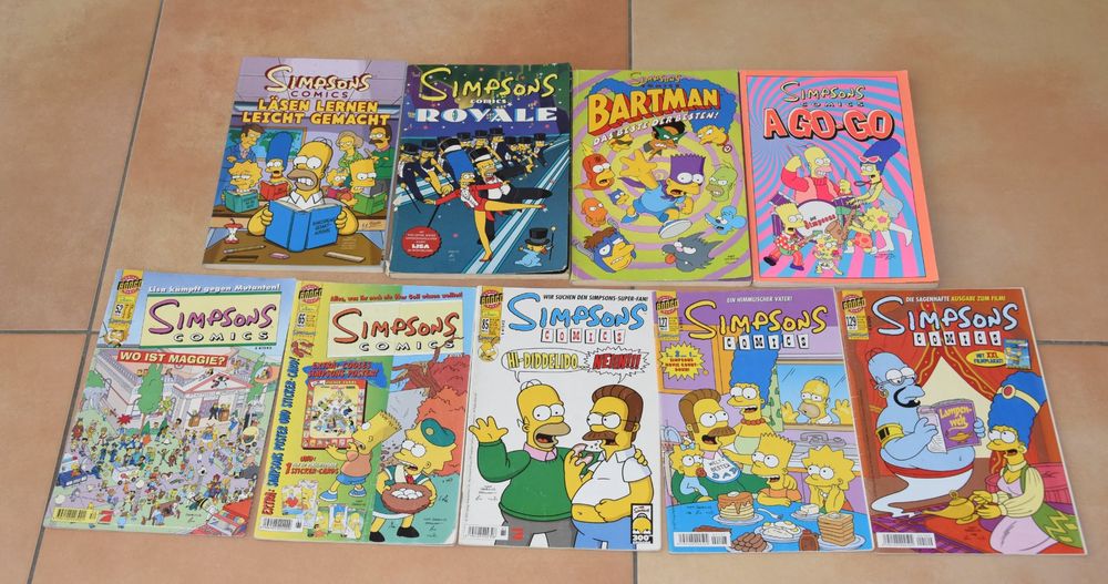 9 x SIMPSONS COMICS … 4x Sonderband, 5 x Heft … 2001-2010 (Gebraucht ...