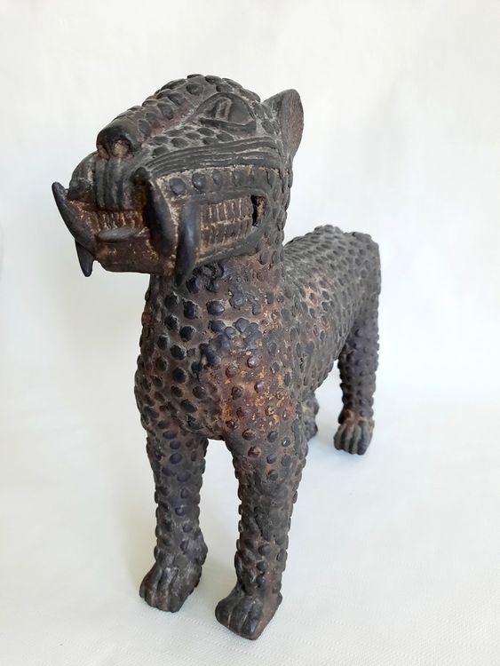 Afrikanische Leoparden-Figur aus Benin | Kaufen auf Ricardo