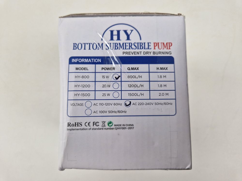 HY-800 DRY BURN Bottom Submersible Water Pump (Gebraucht) in Muhen für ...