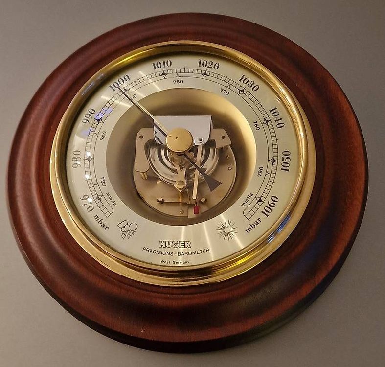 Barometer antik, wunderschön, Holz und Messing zu verkaufen | Kaufen ...