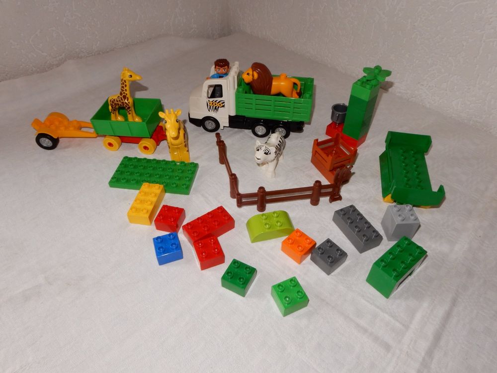 LEGO DUPLO Zoo Transporter 6172 und Steine, Tiere, Anhänger | Kaufen auf Ricardo