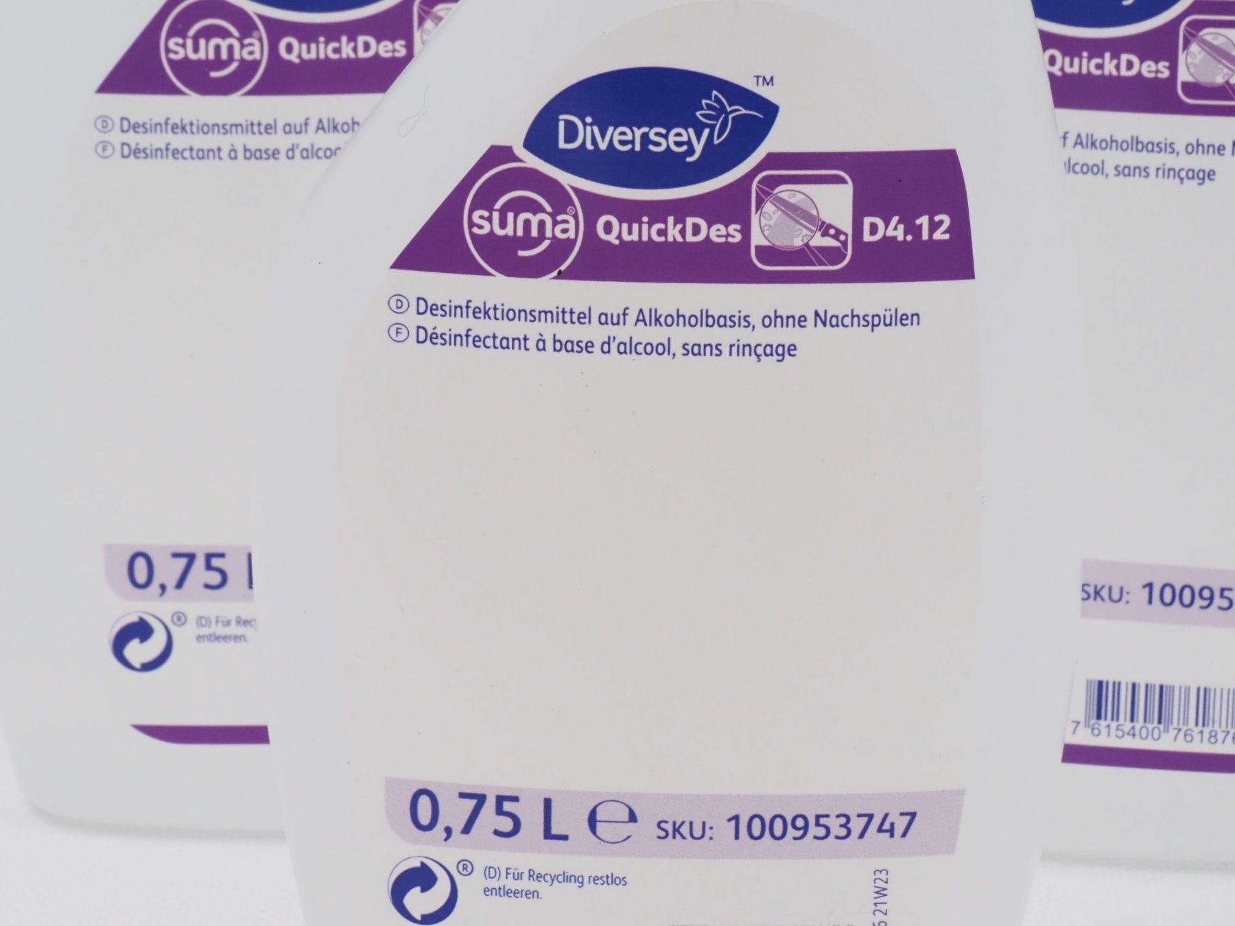 3x DIVERSEY Suma Quick Des Desinfektionsmittel (26020748) (Neu und ...