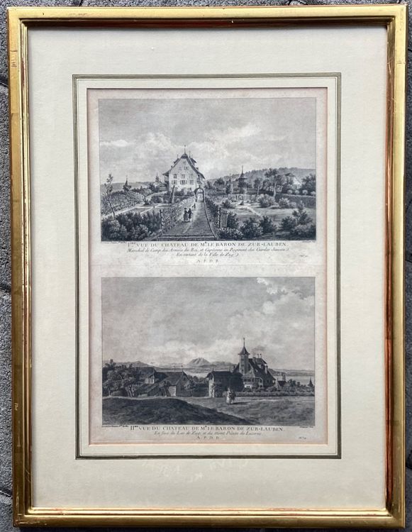 Antike Grosse Kupferstich aus Mont Pilate Lucerne | Kaufen auf Ricardo