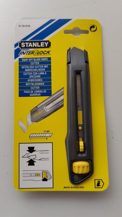 Stanley Interlock-Cutter mit Abbrechklingen, Neu, (59) (Neu und ...