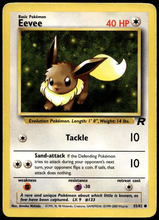 Eevee 55/82 Pokémon Team Rocket ab 1.- | Kaufen auf Ricardo
