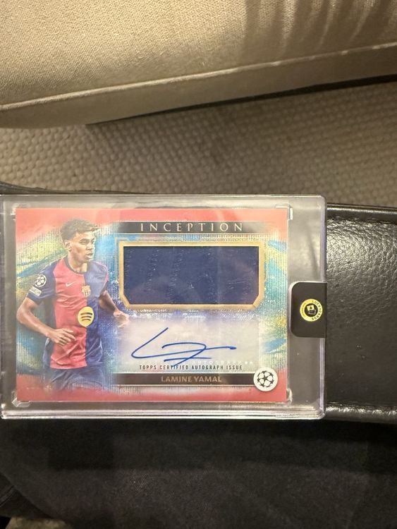 LAMINE YAMAL 9/10 TOPPS INCEPTION AUTOGRAPH PATCH 2024/25 (Neu (gemäss ...