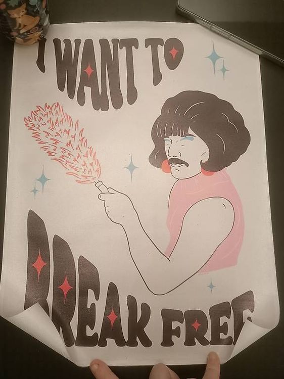 Affiche sur toile, I want to break free, Freddy Mercury | Kaufen auf ...