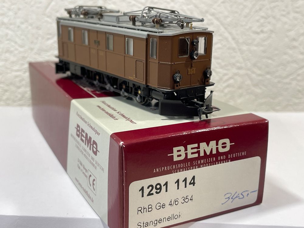 Bemo 1291 114 RhB Ge 4/6 Stangenlok mit grossen Räumern, H0m | Kaufen auf Ricardo