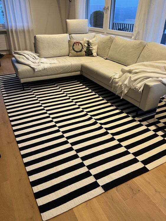 Ikea Teppich Schwarz Weiss