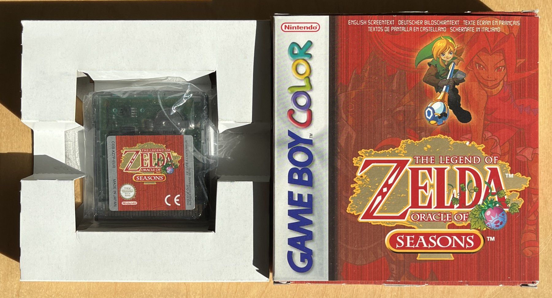 Zelda Oracle of Seasons mit OVP Game Boy Color Deutsch (Gebraucht) in ...