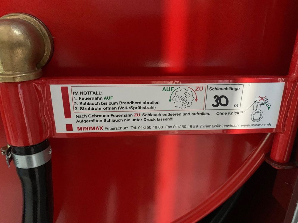 Minimax Feuerlöschposten Wandhydrant (Gebraucht) in Wallisellen für CHF ...