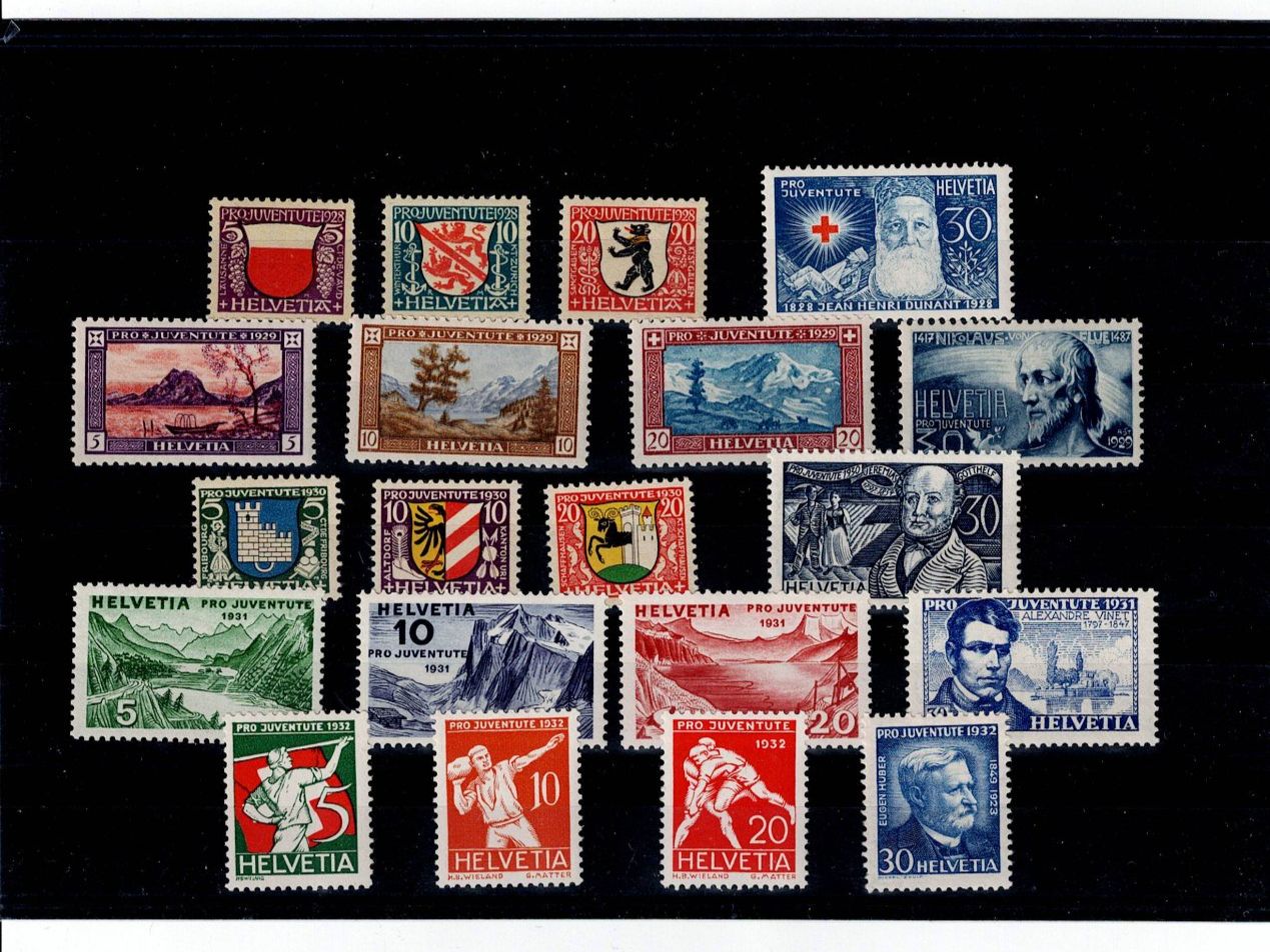 Pro Juventute 1913 bis 1963 ** auf 10 Steckkarten (Gebraucht) in ...