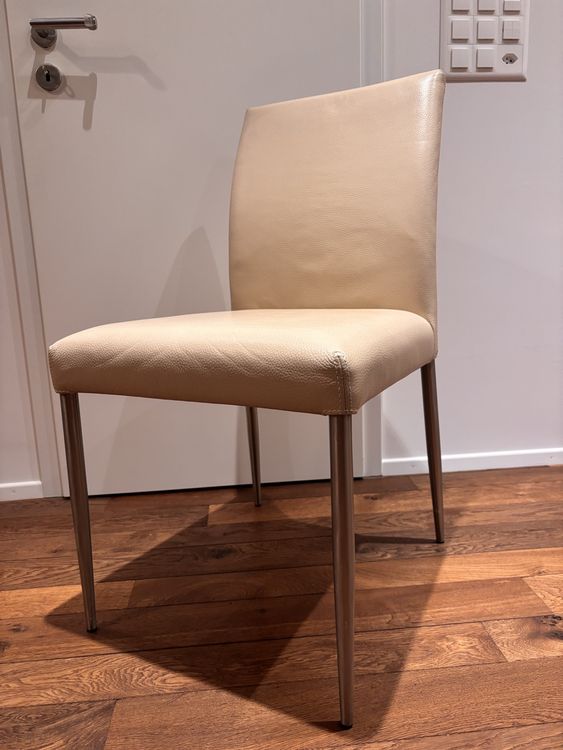 Leder Stuhle Beige