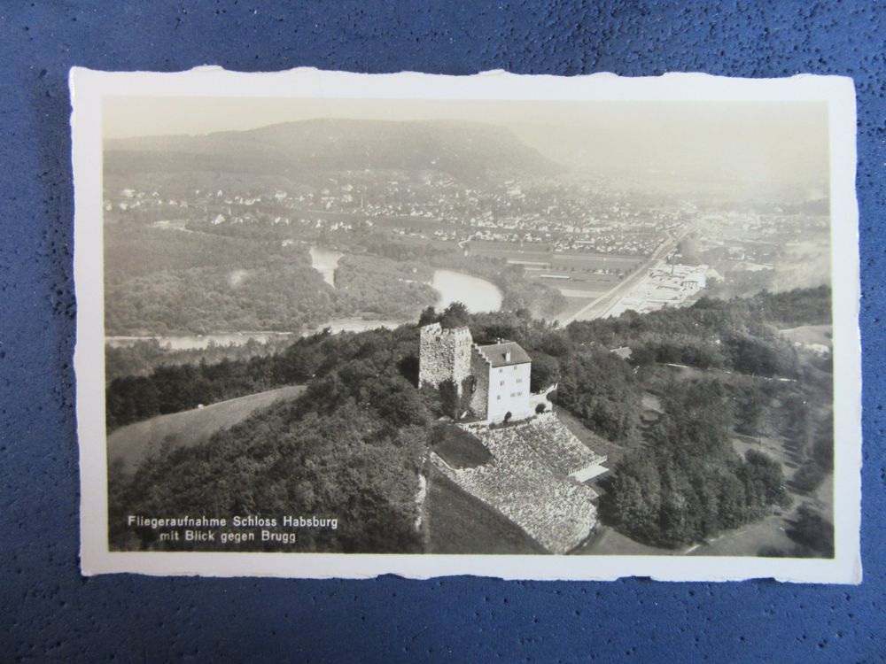 SCHLOSS HABSBURG FLIEGERAUFNAHME GEGEN BRUGG (Gebraucht) in Ettingen für CHF 6.95 – mit ...
