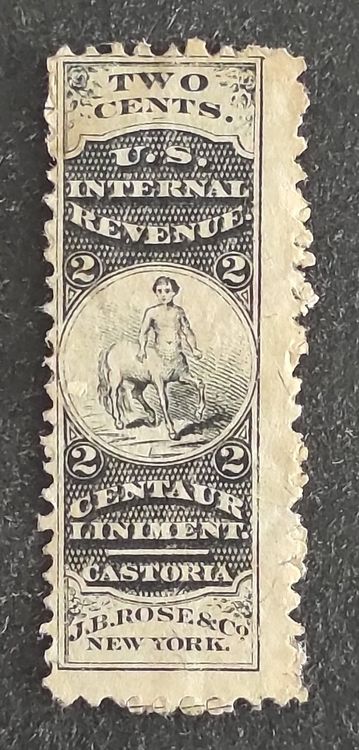 USA - 1872, Private stamps, J.B. Rose - Centaur Company, 2c (Gebraucht ...
