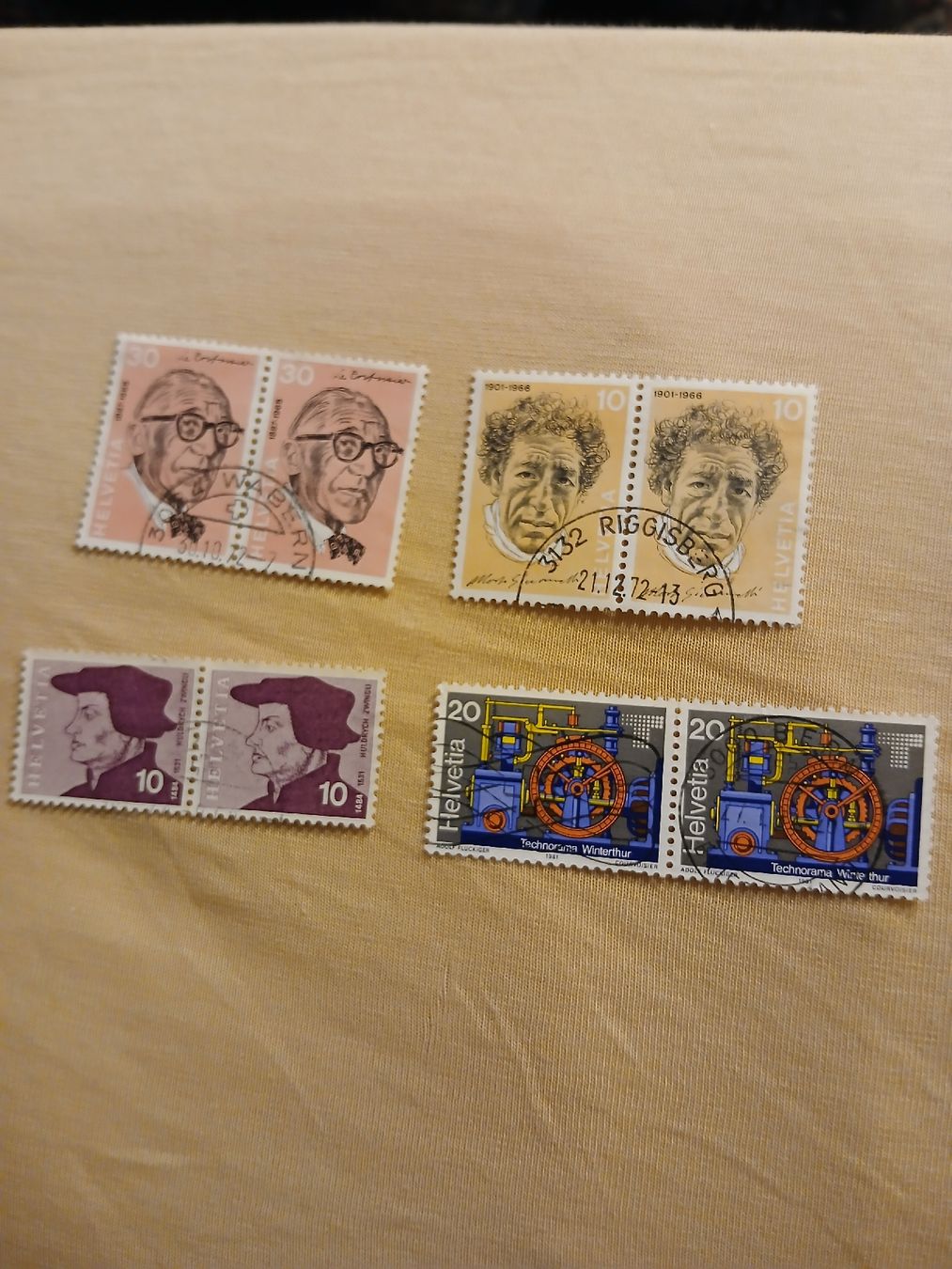 Lot de timbres suisses - Collection diversifiée et rare! (D'occasion) à Marly pour CHF 0.25 ...