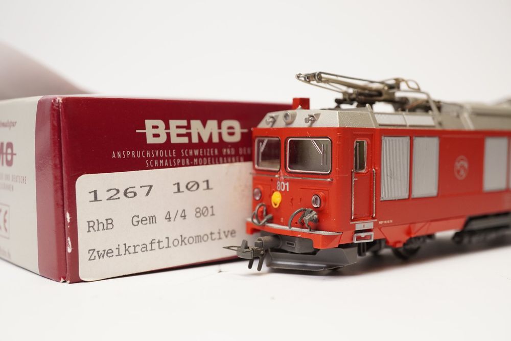 e13 Bemo 1267 101 RhB Gem 4/4 801 E-Lok | Bastelware (Gebraucht) in Thun für CHF 93 – mit ...