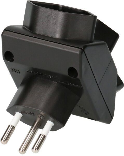 Abzweigstecker 3×T13 sternförmig, schwarz (Neu und originalverpackt) in ...