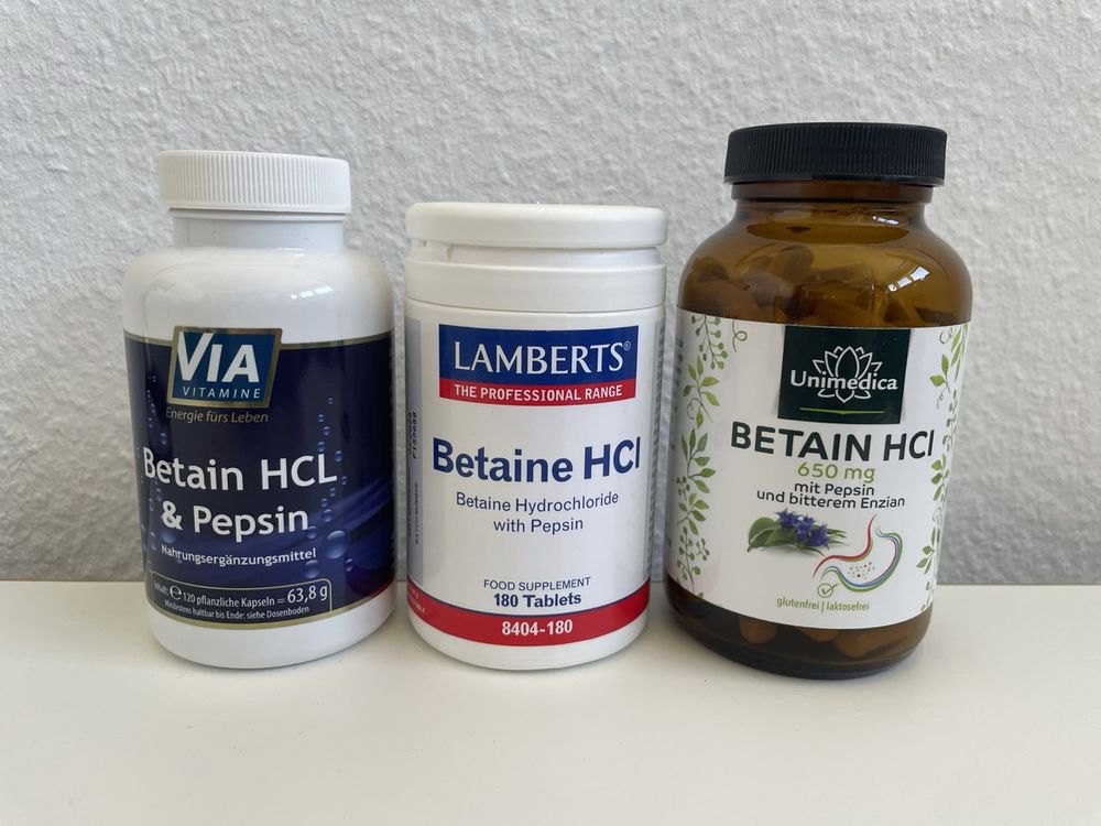 Betain HCL 3 Stück | Kaufen auf Ricardo