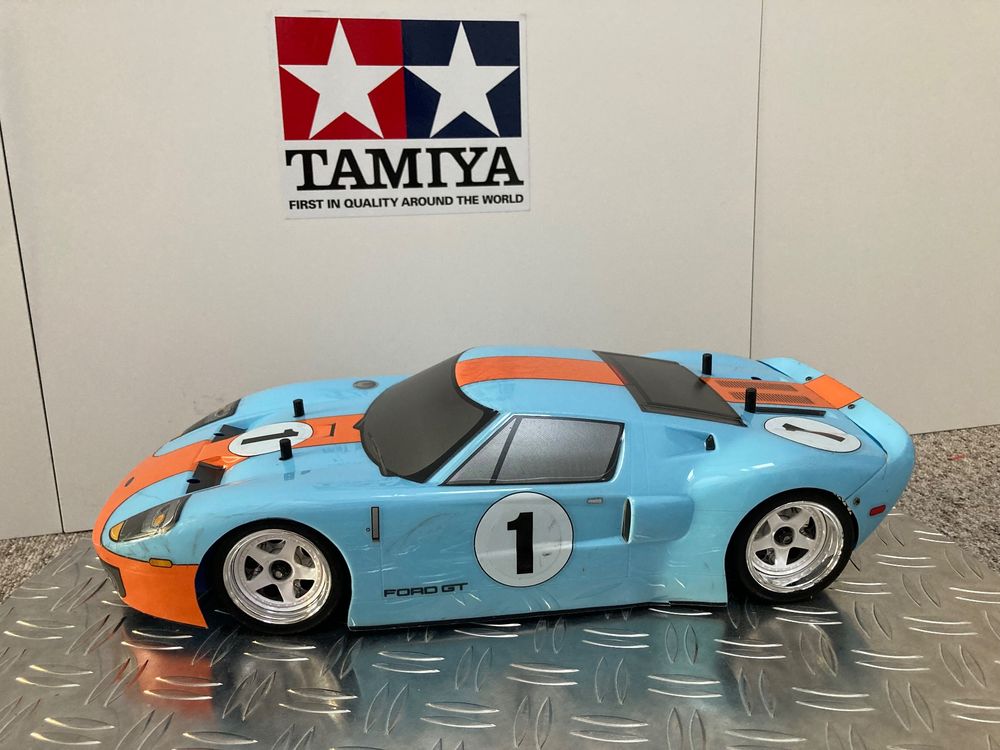 Tamiya TT-02D Ford GT40 Gulf brushless LIQUIDATION (Gebraucht) in ...