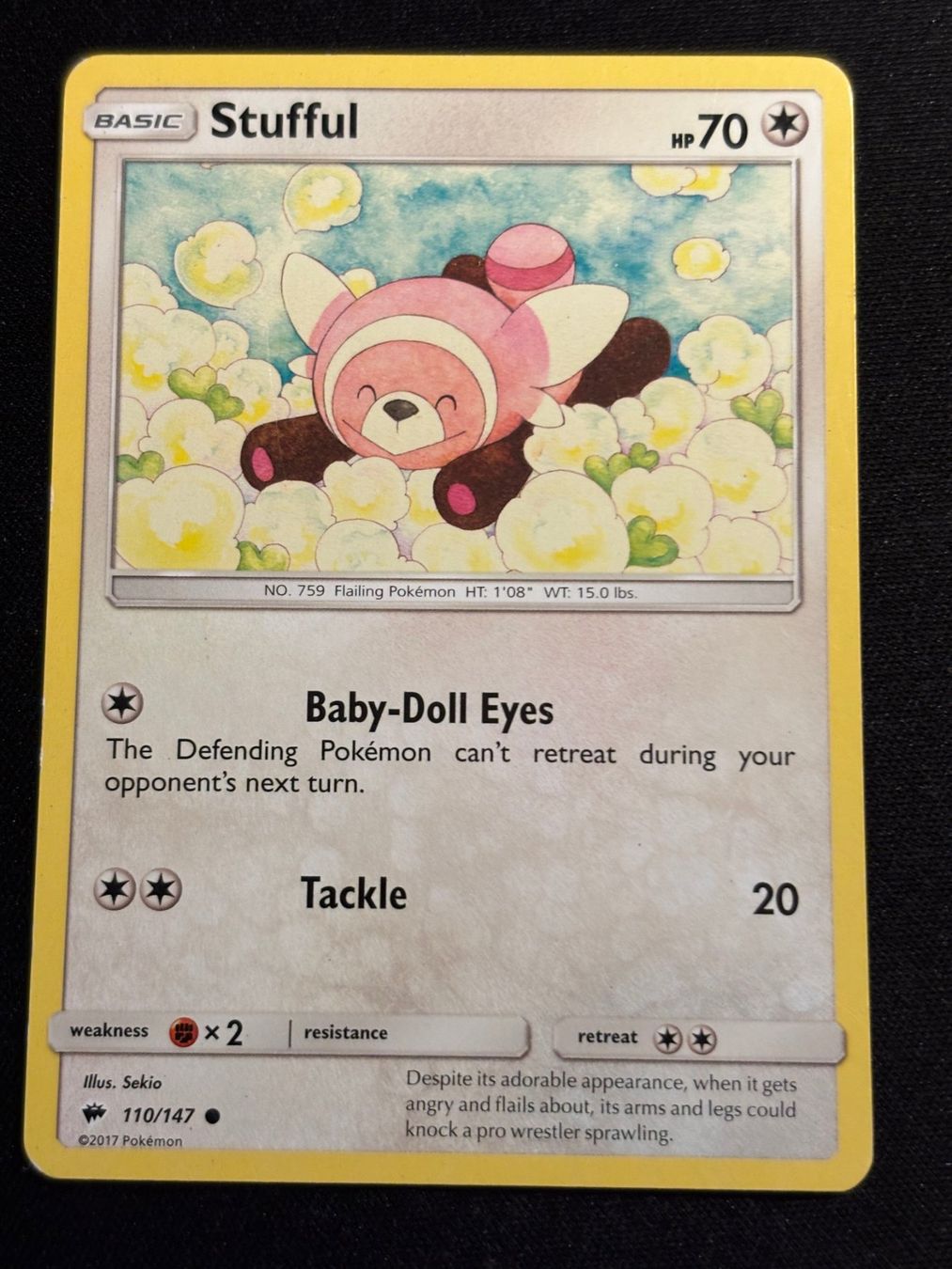 Pokemon Stufful - Burning-Shadows 110/147 - English (D'occasion) à Bern ...