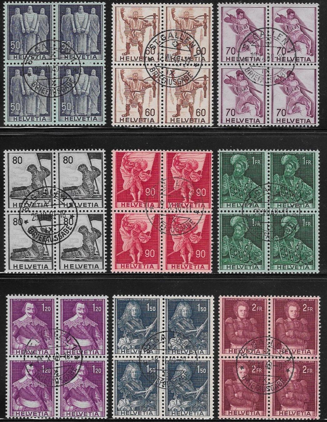 1941 Historische Bilder Nr. 243-251 o SBK 231.- schön ab 1.- (Gebraucht ...