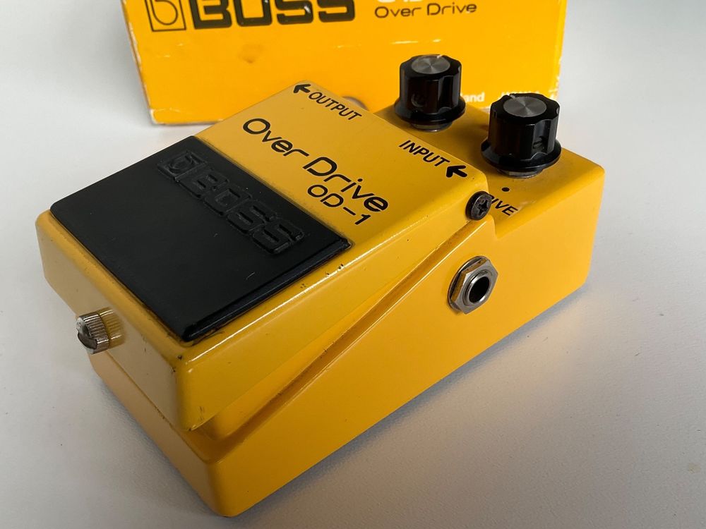 1979 Boss OD-1, RC3403ADB Op Amp + orig. BOX (Gebraucht) in Egg b ...