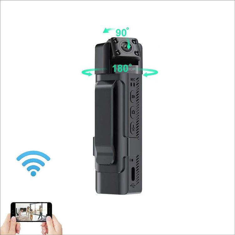 WIFI Body Cam Videocamera Überwachung Kamera Mini Camera HD | Acheter ...