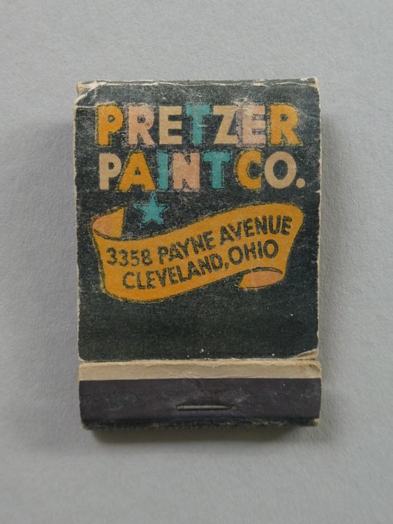 Altes Zündholz-Briefli, Pretzer Paint, Ohio/USA 50er Jahre (Gebraucht ...