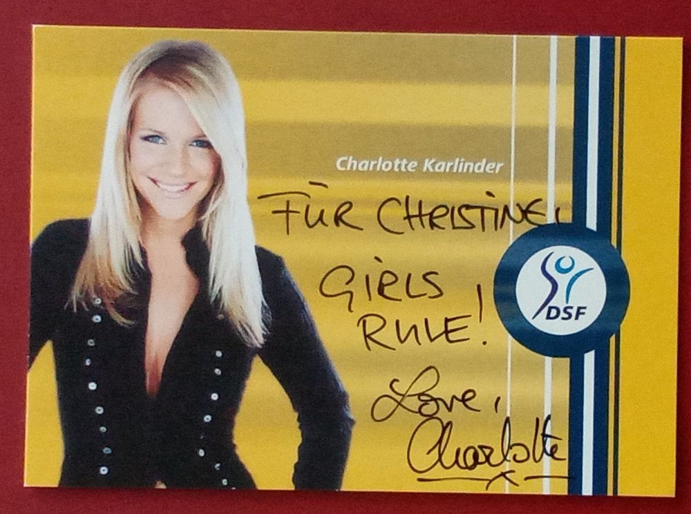Charlotte Karlinder Autogramm signiert Fotopostkarte 10x15cm (Gebraucht ...