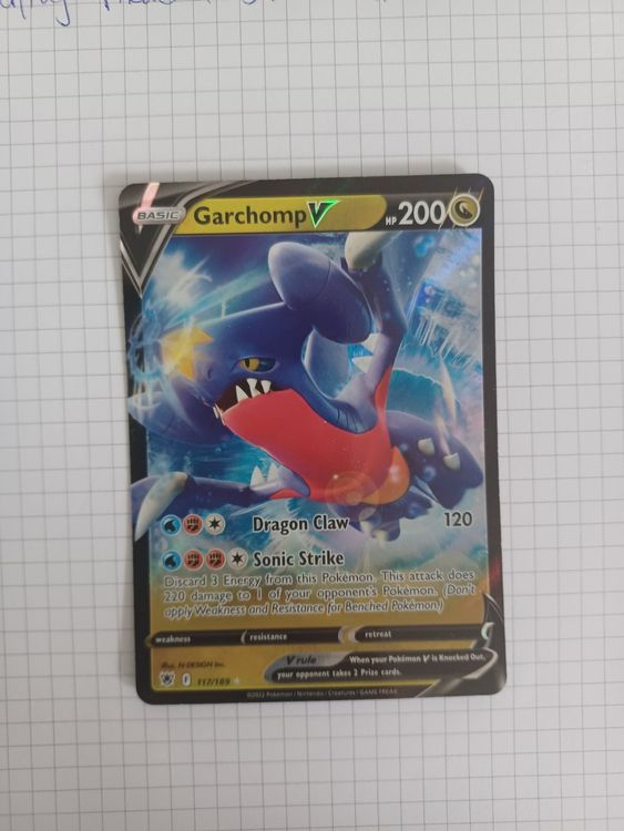Pokémon Karte Garchomp V | Kaufen auf Ricardo