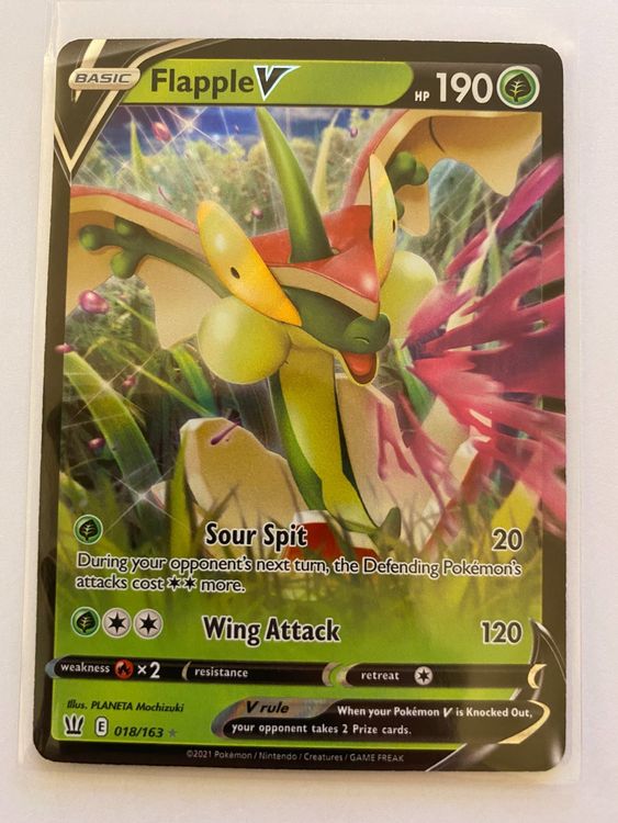 Pokemon Flapple V 018/163 Battle Styles EN (Neu (gemäss Beschreibung ...