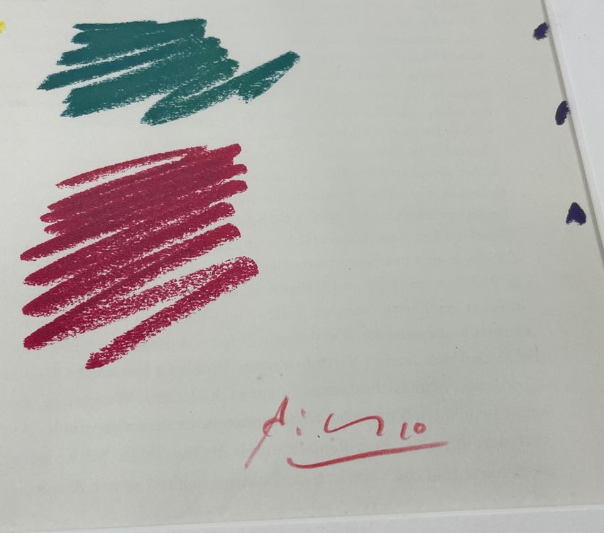 Pablo Picasso Lithographie Handsigniert mit Zertifikat (Gebraucht) in Root für CHF 360 – mit ...