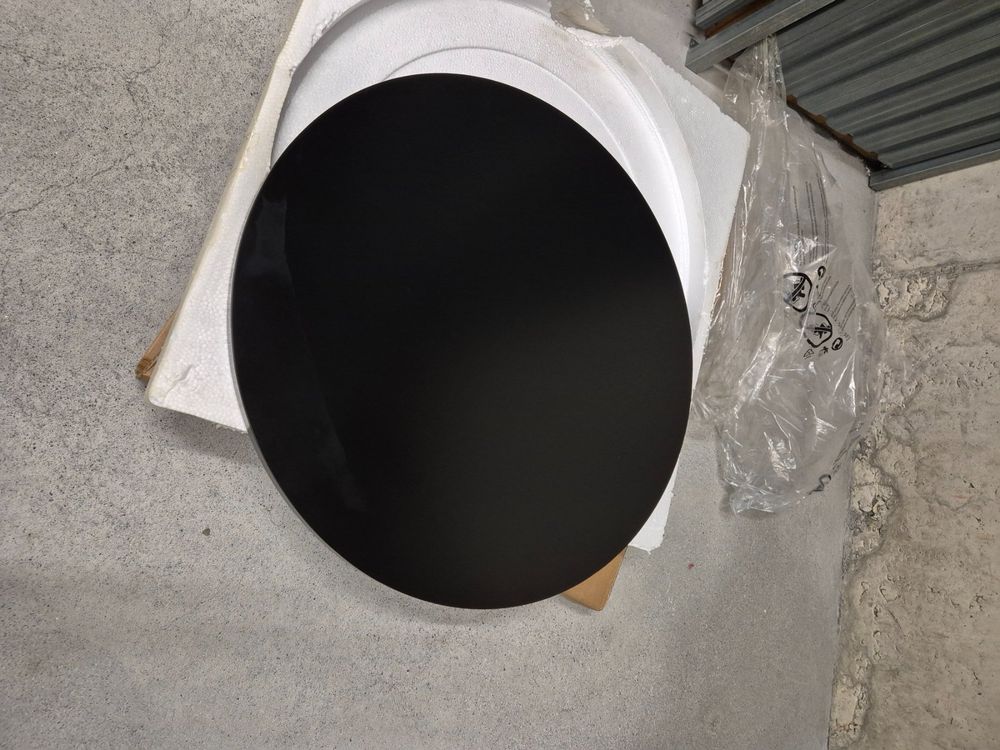 FABRIKNEUES TISCHBLATT 60 CM RUND DICKE 2 CM MDF SCHWARZ (Neu und ...