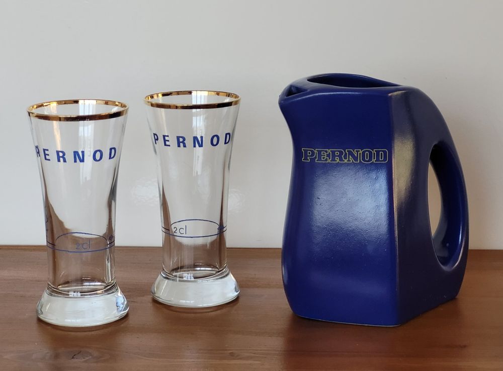 Pernod Set, Karaffe mit 2 Gläsern (Gebraucht) in Unterengstringen für ...