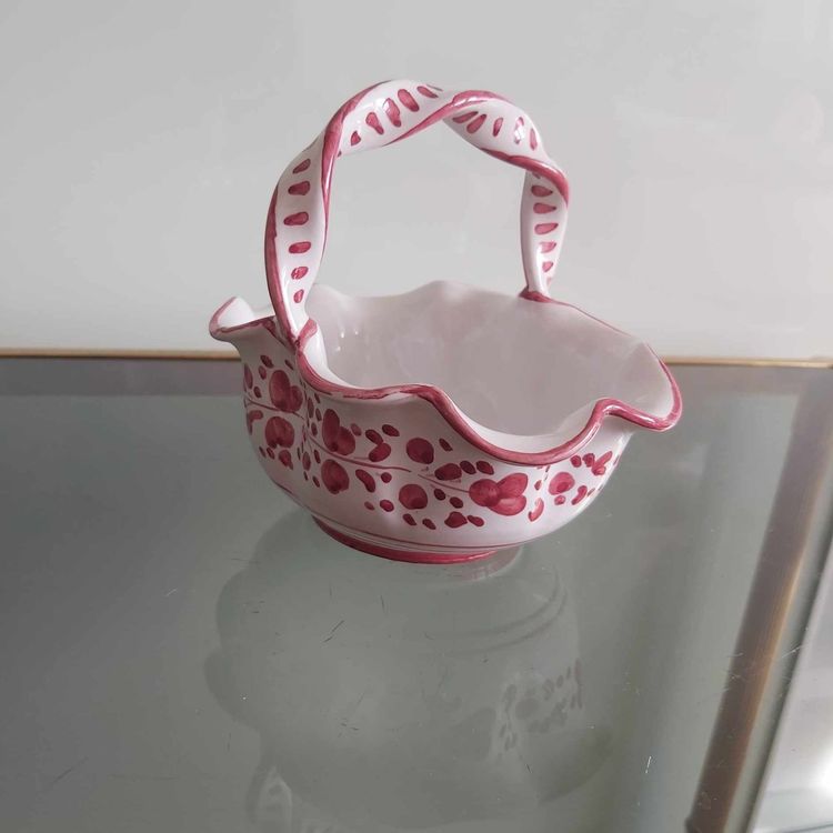 Vintage Labor Deruta Italien handbemalter Keramik-Keramikkor | Kaufen ...